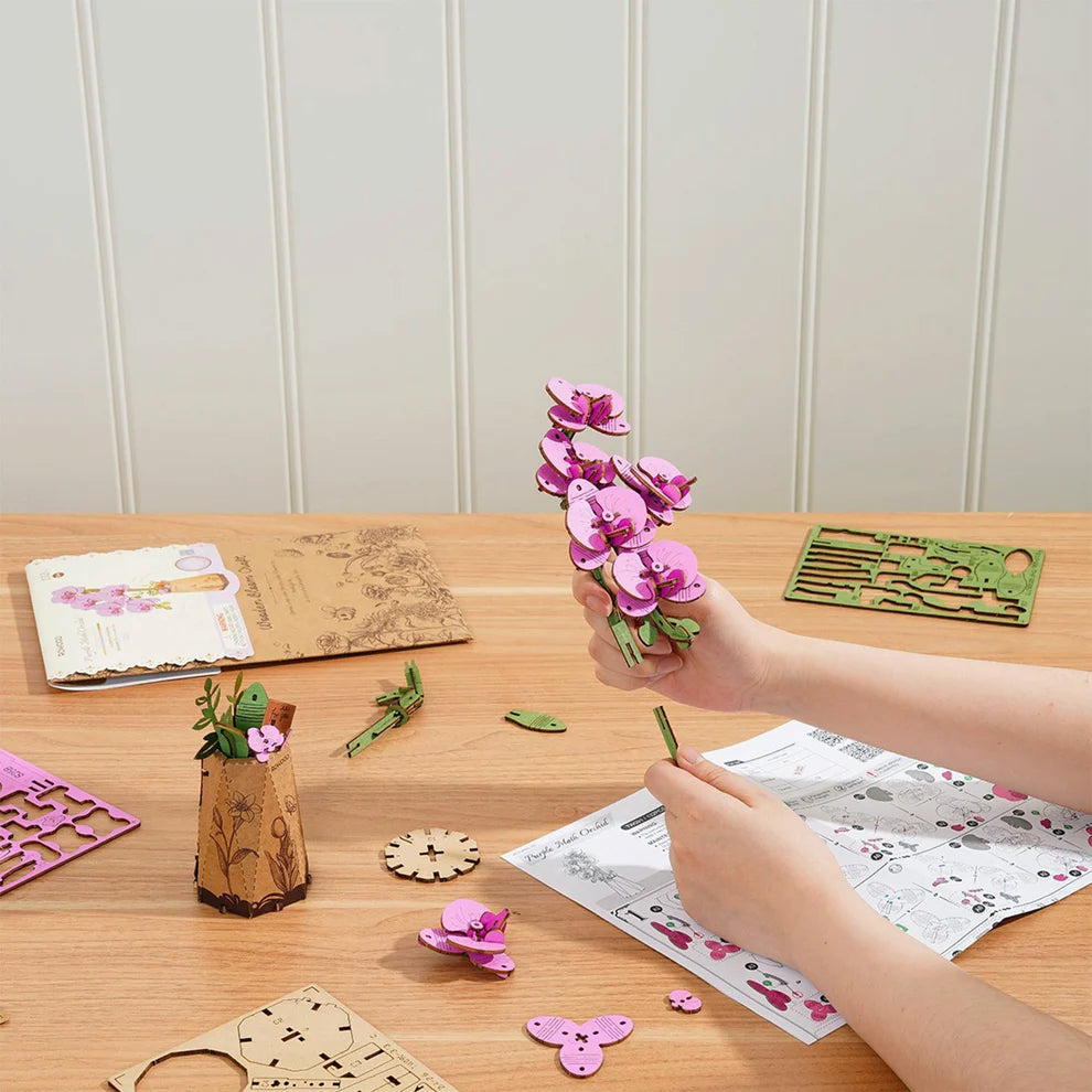 Purple Moth Orchid DIY Wooden Bloom Craft | The New York Public Library ...