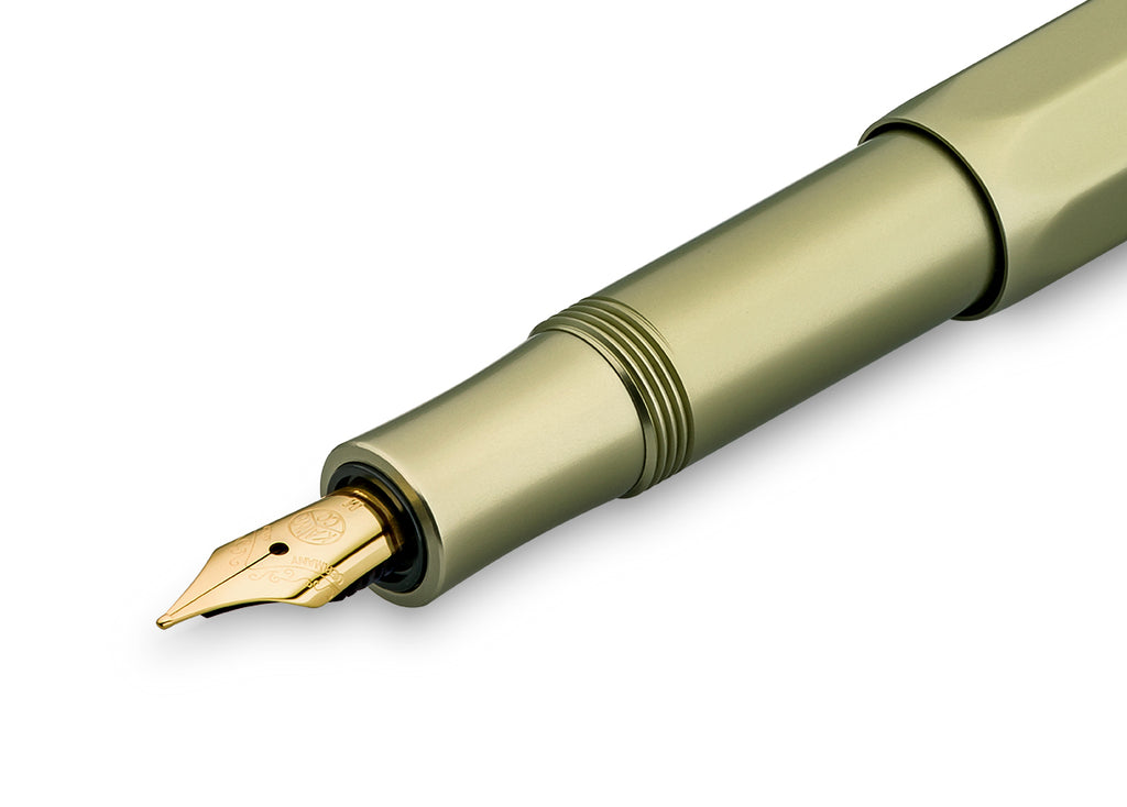 Olivine Kaweco Aluminum Fountain Pen | The New York Public Library Shop