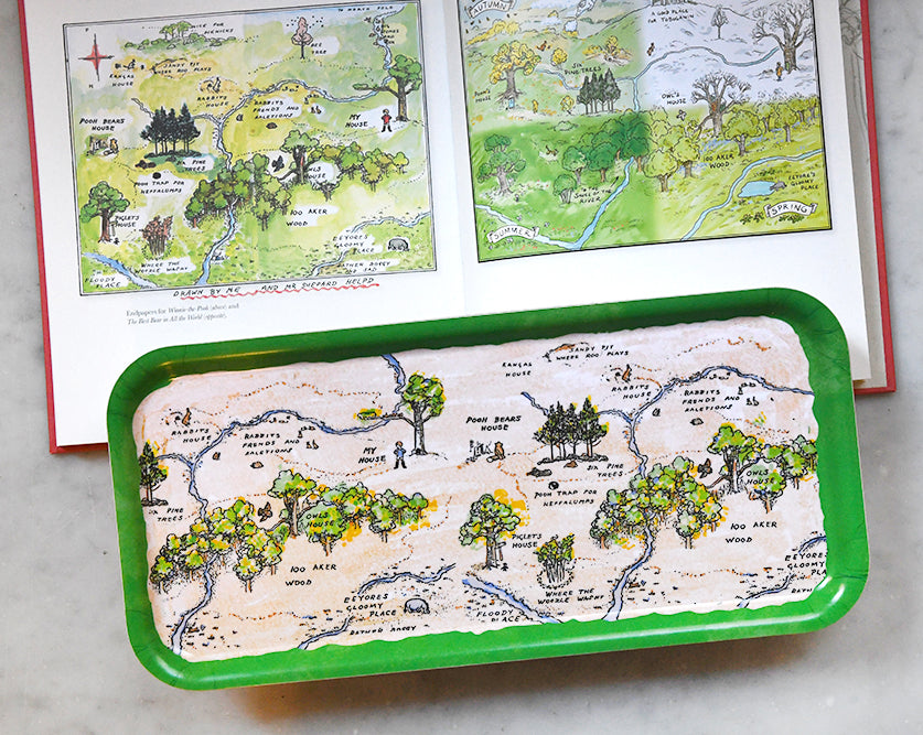 NYPL Hundred Acre Wood Map Birchwood Tray | The New York Public Library ...